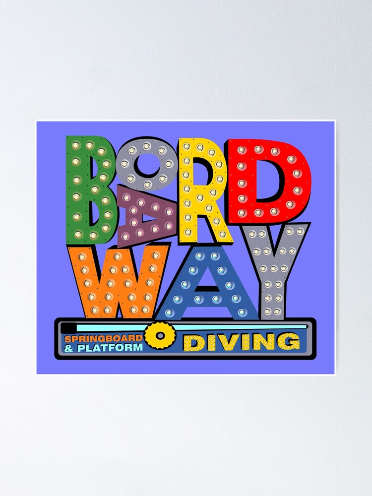 "Boardway Springboard & Platfrom Diving" Poster for Sale by GR8DZINE ...