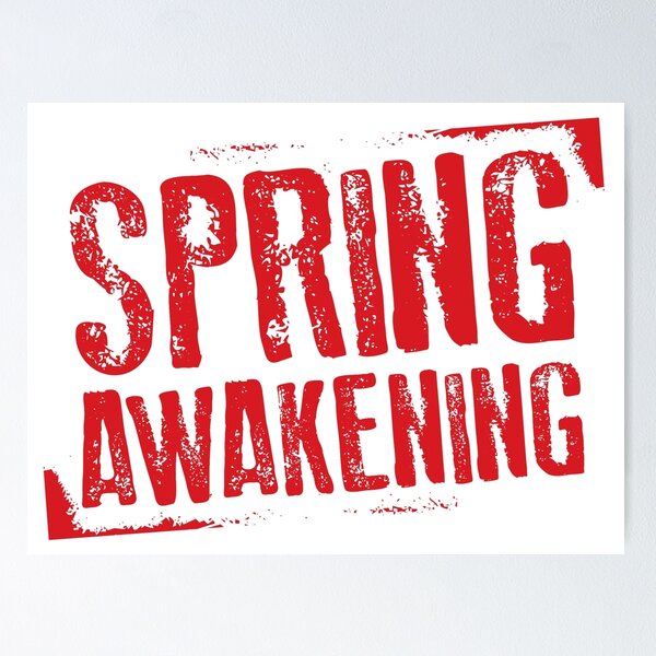 "Spring Awakening logo" Poster by Leyzel | Redbubble