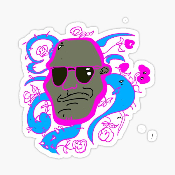 "head flower face" Sticker for Sale by akilimani | Redbubble
