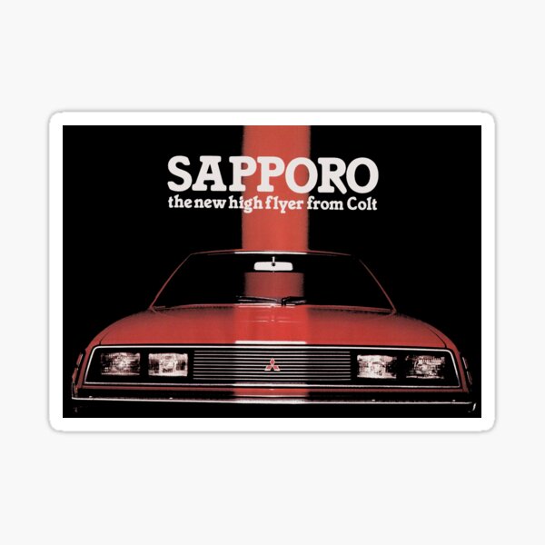 "MITSUBISHI COLT SAPPORO" Sticker by ThrowbackM2 | Redbubble
