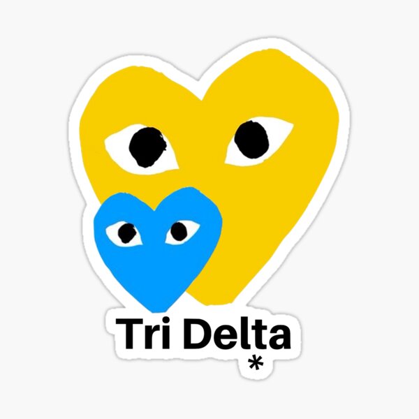 "blue and gold delta" Sticker for Sale by lululip | Redbubble