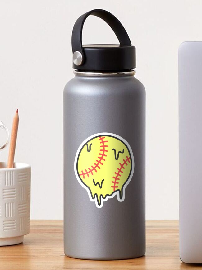 "Softball Drip" Sticker for Sale by jeffs-stickers | Redbubble