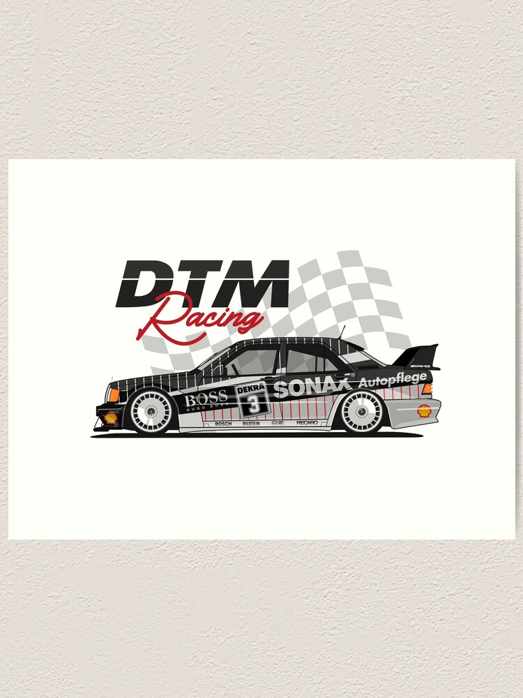 "Mercedes e190 2.5 DTM Racing" Art Print for Sale by shketdesign ...