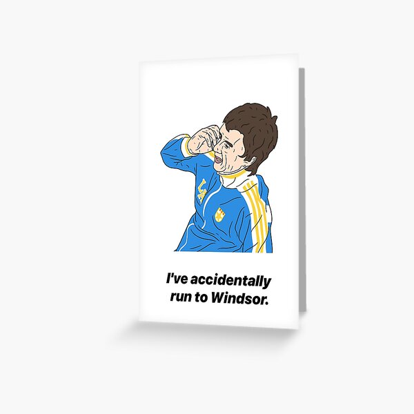 "SUPER HANS | RUN TO WINDSOR" Greeting Card by tommytyrer | Redbubble