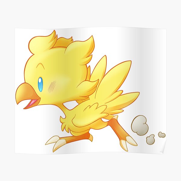 "Run Chocobo, Run!" Poster by kickgirl | Redbubble