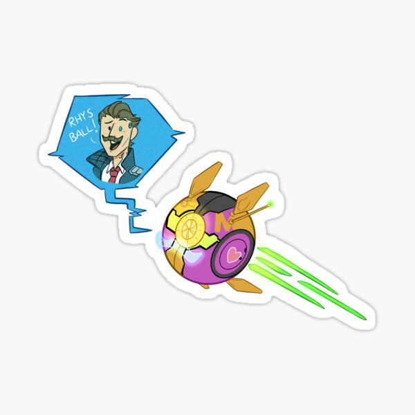 "Rhys-Ball!" Sticker by sketchupnfries | Redbubble