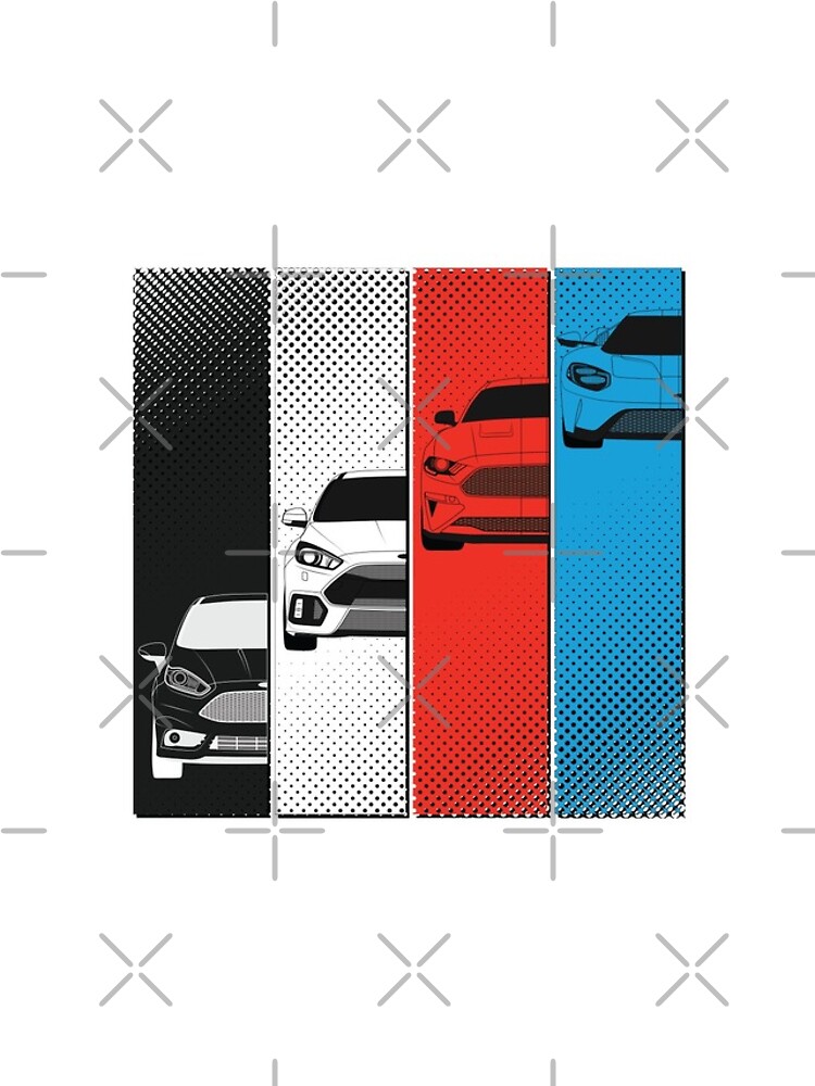 "Fast Fords (Color)" iPhone Case for Sale by AutomotiveArt | Redbubble