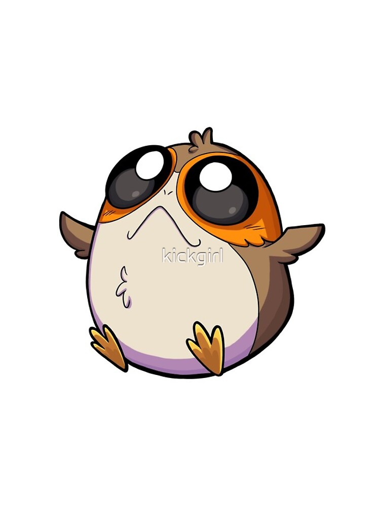 "Cute Porg" iPhone Case for Sale by kickgirl | Redbubble