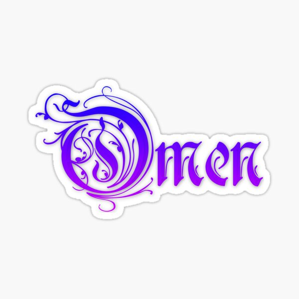 "Omen" Sticker by thattallbrat | Redbubble
