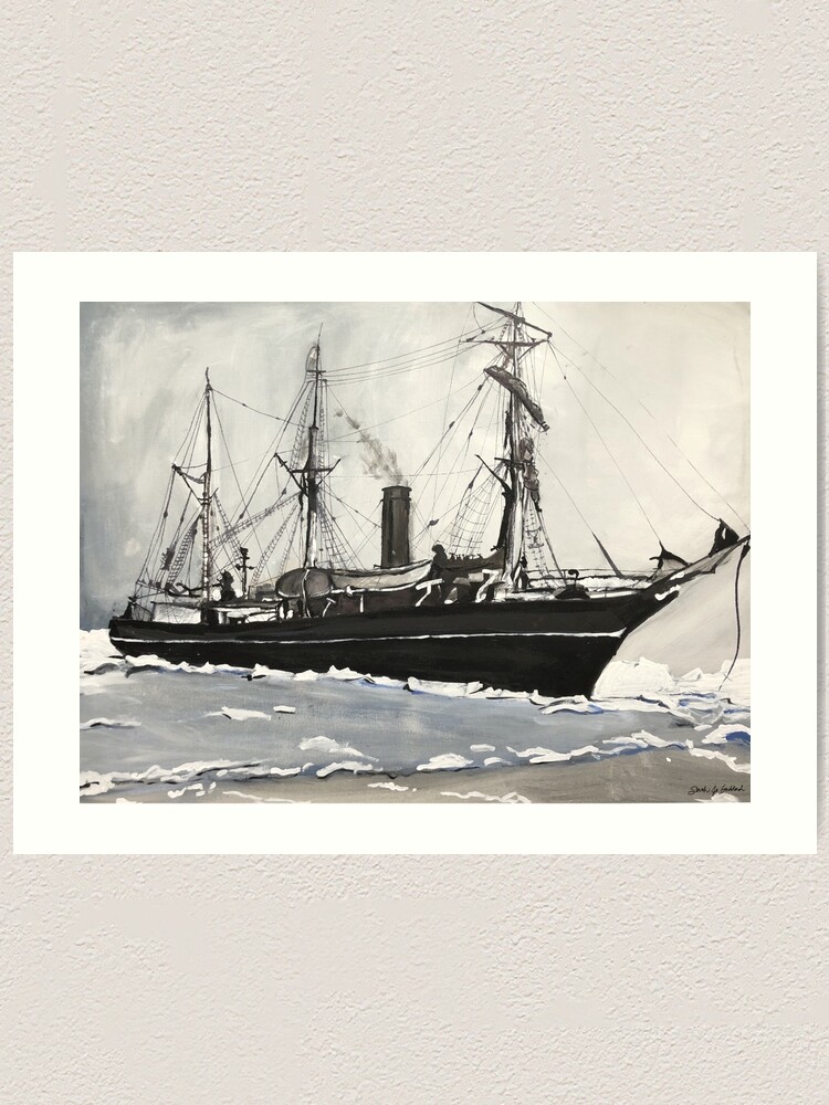 "Shackleton’s Endurance Ship Painting" Art Print for Sale by ...