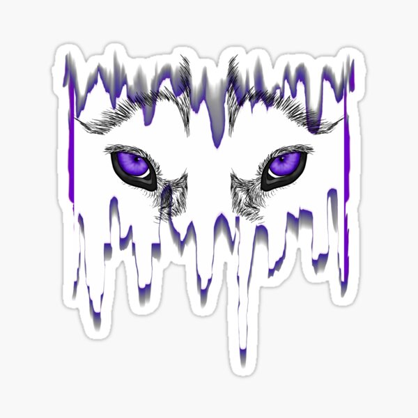 "Purple Reign" Sticker by DoodleBeare | Redbubble