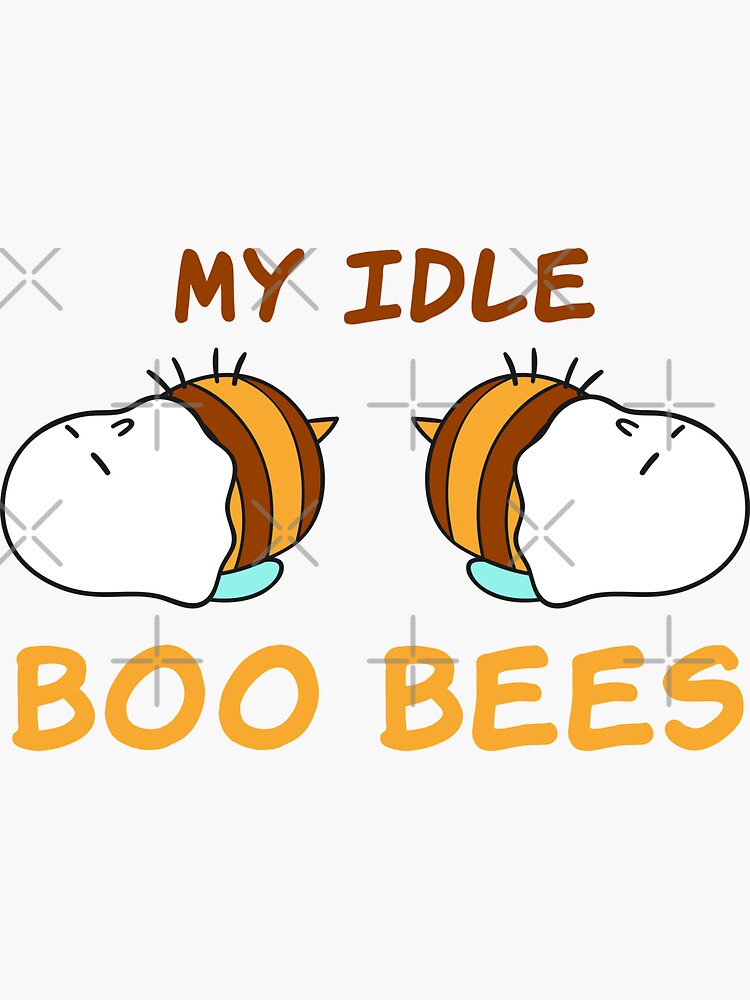 "Resting Boo Bees For Girls" Sticker by cartoonice | Redbubble