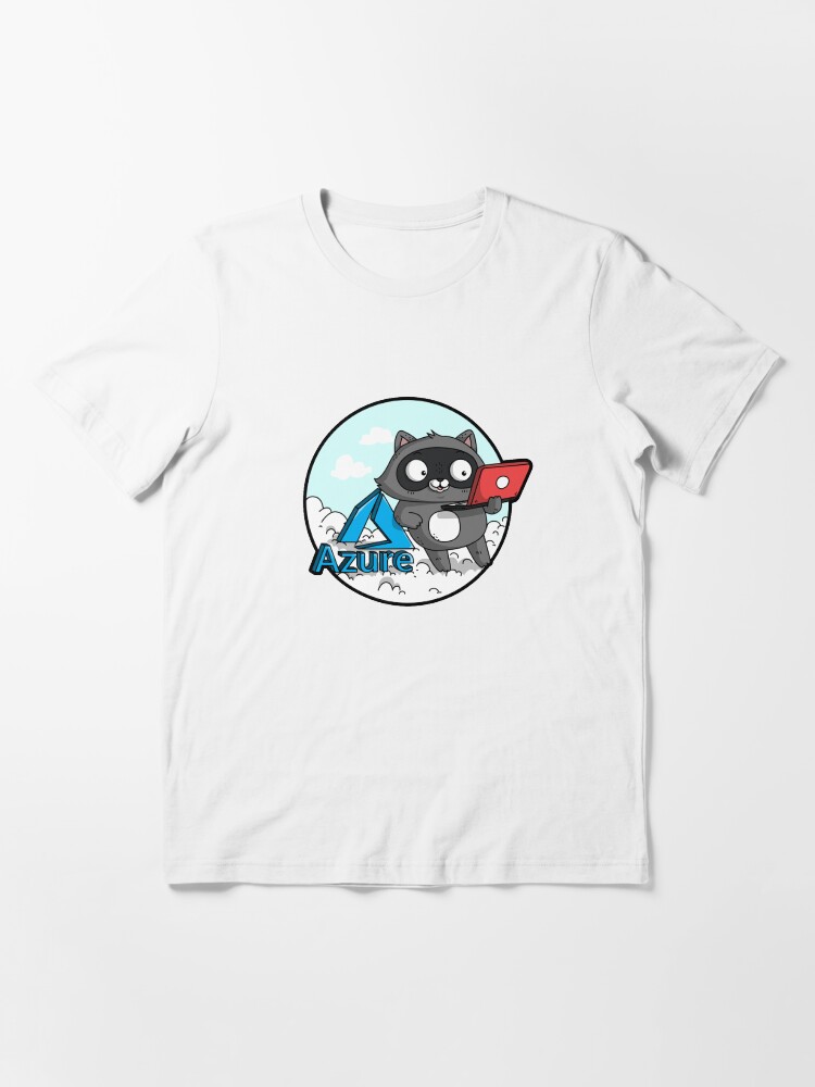 "Azure Bit Raccoon" T-shirt for Sale by pokeystuff | Redbubble | azure ...