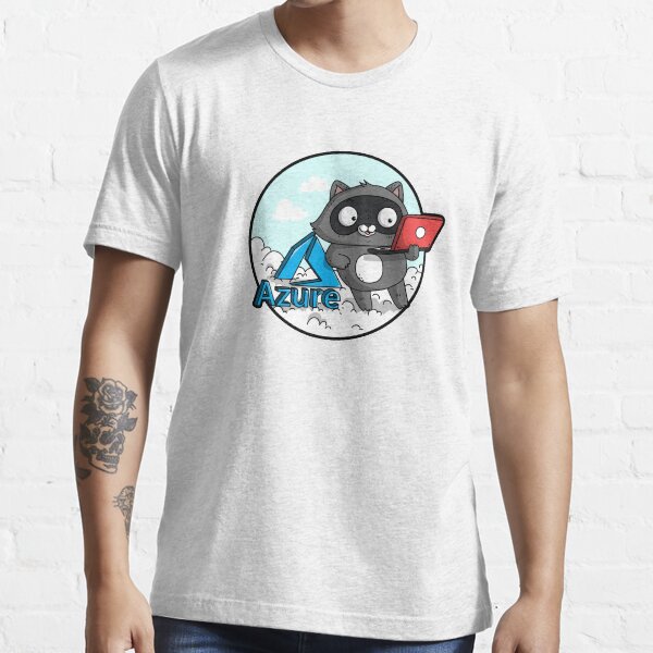 "Azure Bit Raccoon" T-shirt for Sale by pokeystuff | Redbubble | azure ...