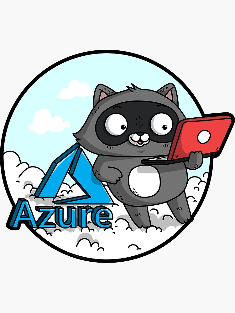"Azure Bit Raccoon" Sticker for Sale by pokeystuff | Redbubble
