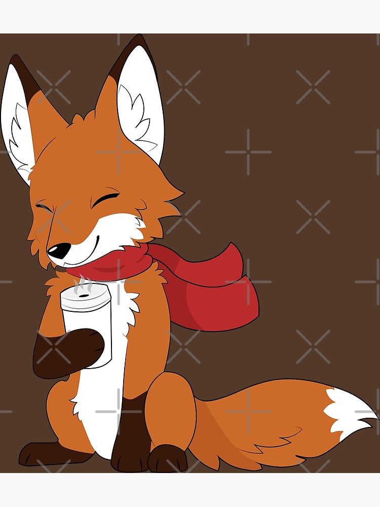 "Fall Fox" Poster by storm-fox-art | Redbubble