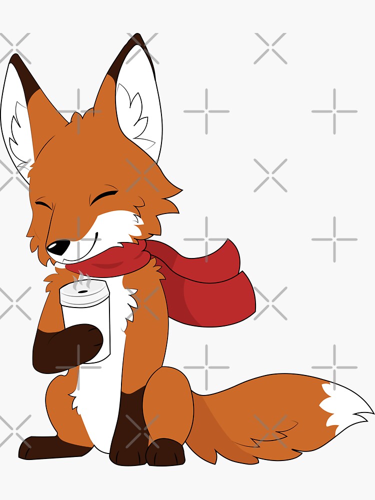 "Fall Fox" Sticker for Sale by storm-fox-art | Redbubble