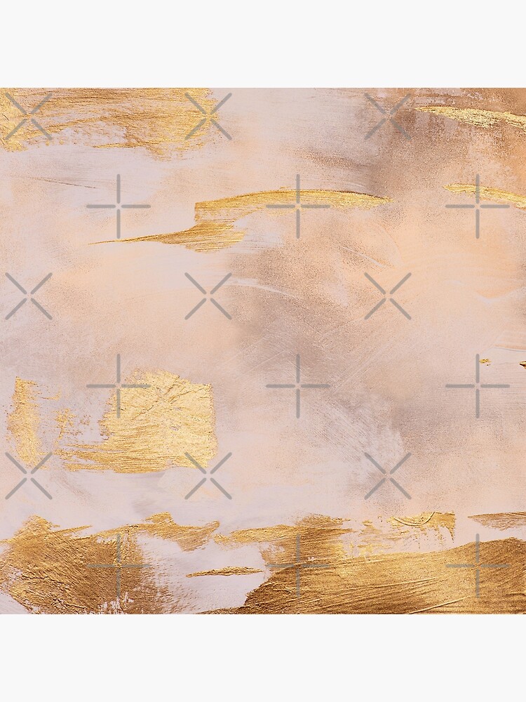 "Gold Glamour on Rose Gold Blush Watercolor Texture" Poster for Sale by ...