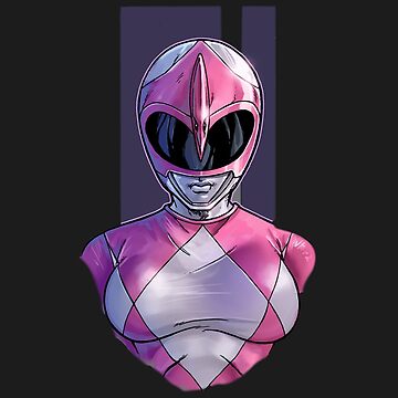 "The Pink Ranger" Sticker for Sale by PODLizardWizard | Redbubble
