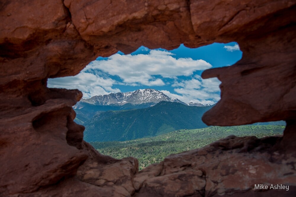 "Pikes Peak Through the Window" by Mike Ashley | Redbubble