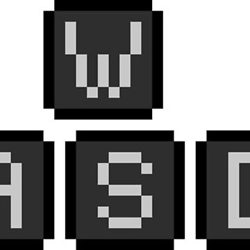 "WASD" Sticker for Sale by calamansi | Redbubble