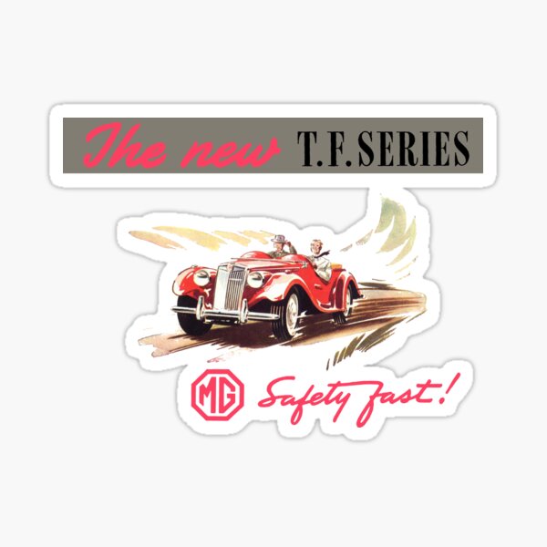 "MG TF" Sticker by ThrowbackMotors | Redbubble