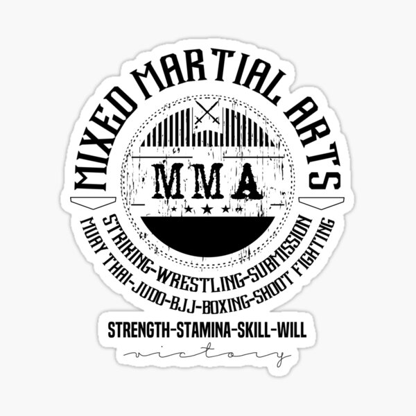 "MMA" Sticker for Sale by Mlaniel | Redbubble