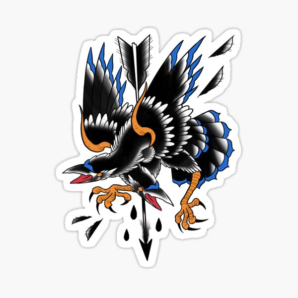 "Double heads raven" Sticker for Sale by Borapronobis | Redbubble
