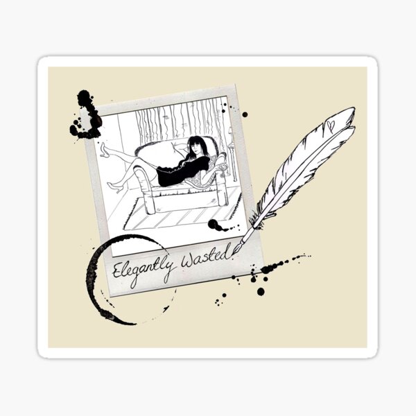 "Elegantly Wasted - Drawing (Pencil & Ink) - INXS" Sticker for Sale by ...