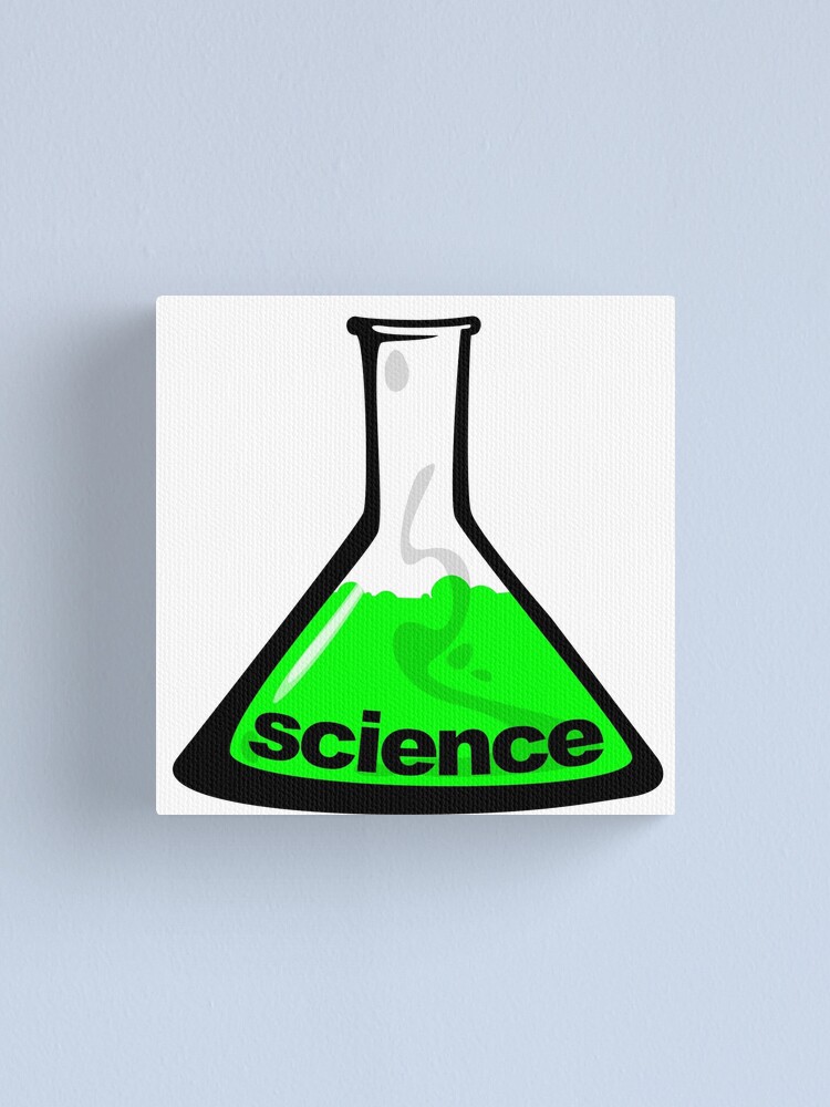 "Science Beaker Green" Canvas Print for Sale by LudlumDesign | Redbubble