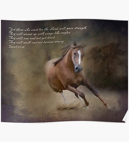 Bible Verse Horse Posters | Redbubble