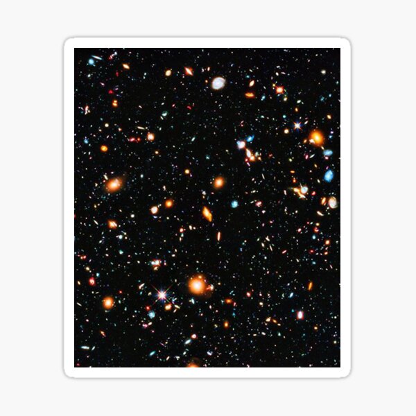 "Hubble Extreme Deep Field - " Sticker by bauswkll | Redbubble