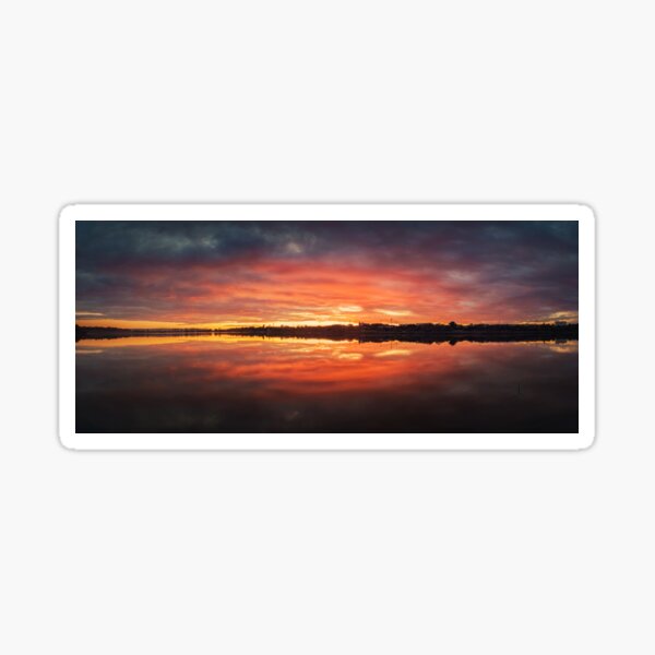 "Bold sunset after storm" Sticker by psychoshadow | Redbubble