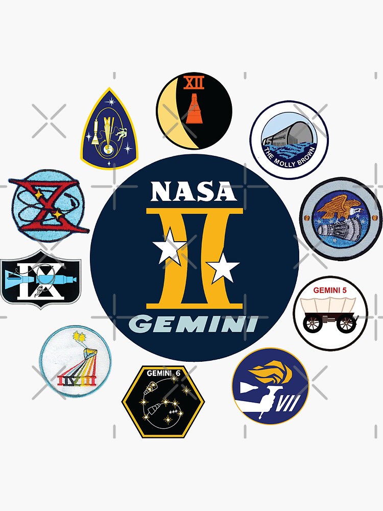 "NASA Project Gemini Missions Patch Badge" Sticker for Sale by ...
