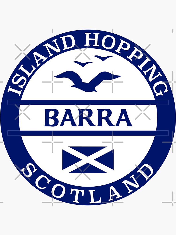 "Barra, Scottish Islands Sticker" Sticker for Sale by PoshJocks | Redbubble