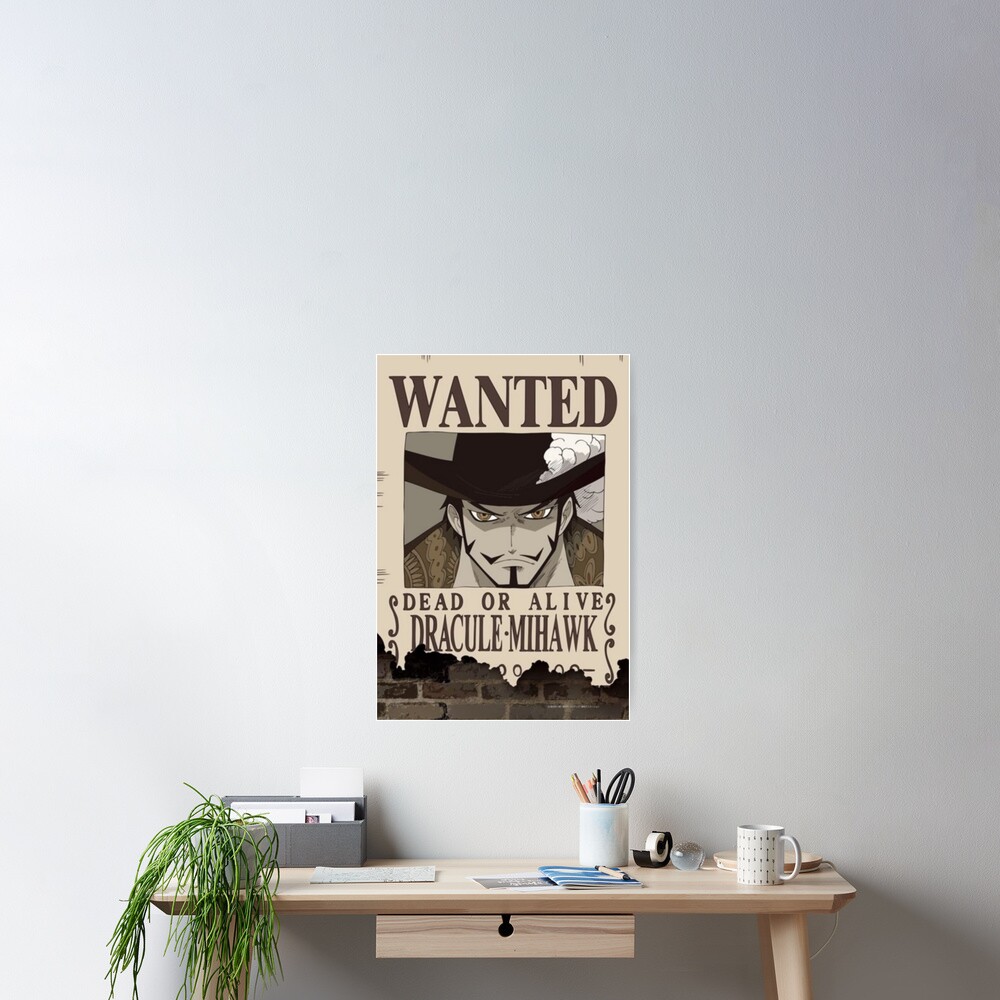 "Mihawk wanted poster" Poster by dumontbast | Redbubble