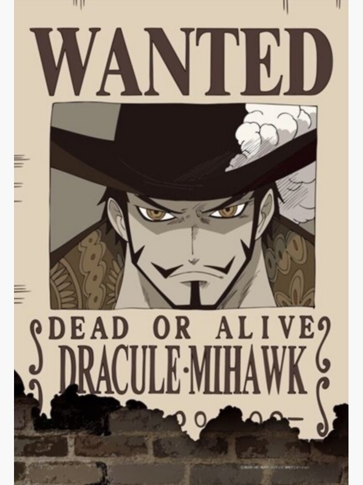 "Mihawk wanted poster" Sticker by dumontbast | Redbubble