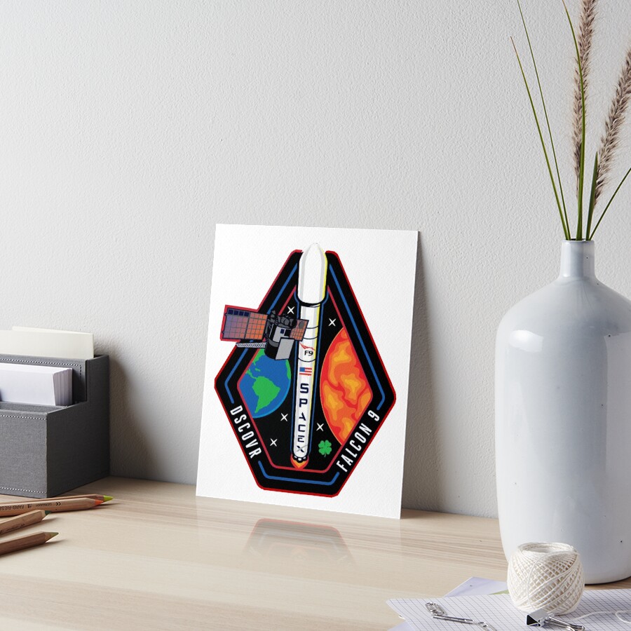 "Deep Space Climate Observatory (DSCOVR) Launch Logo" Art Board Print ...