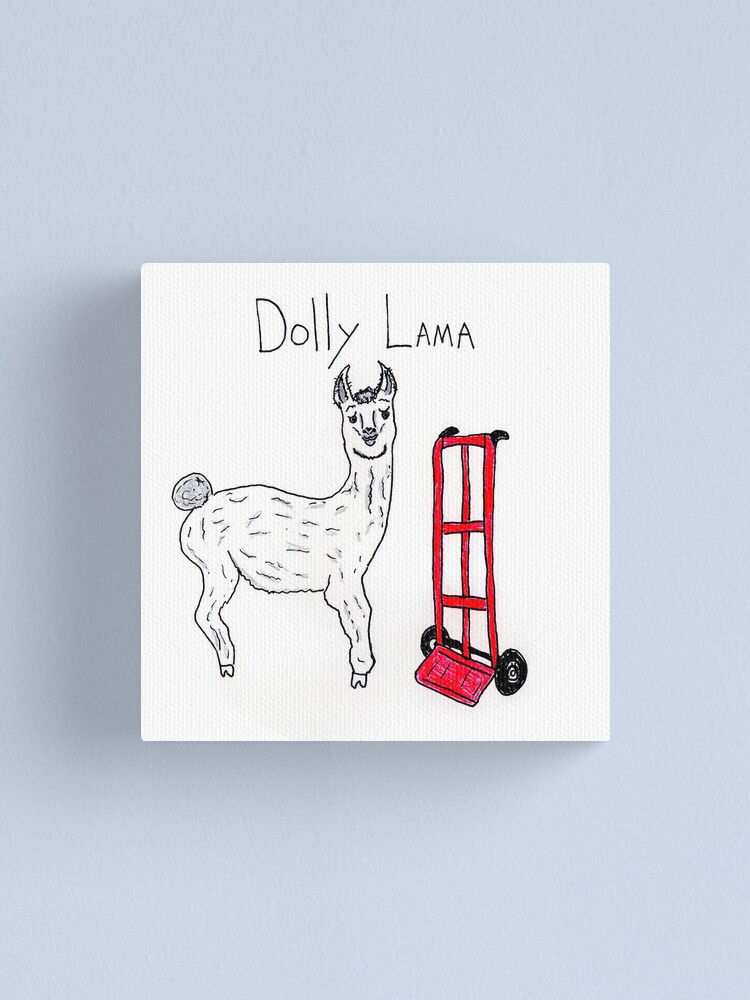 "Dolly Lama" Canvas Print by DTWHA | Redbubble