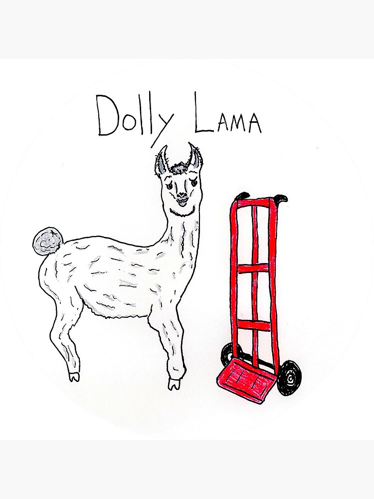 "Dolly Lama" Canvas Print by DTWHA | Redbubble