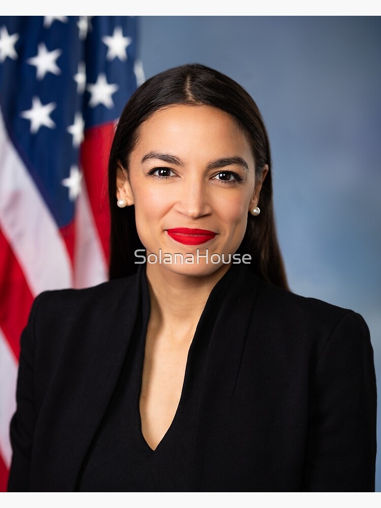 "Alexandria Ocasio Cortez AOC Portrait Photo" Photographic Print by ...