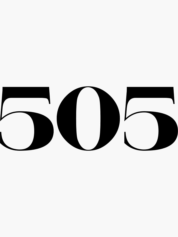 "505" Sticker by HermesDesign | Redbubble