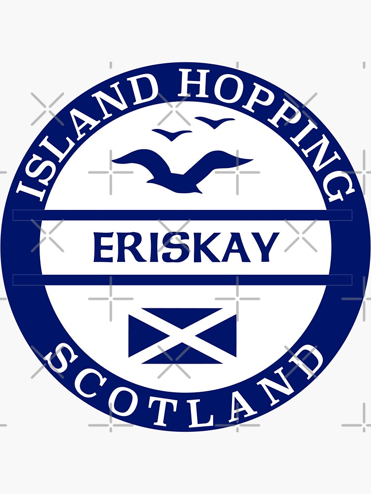 "Island Hopping Eriskay, Scottish Islands Sticker" Sticker for Sale by ...