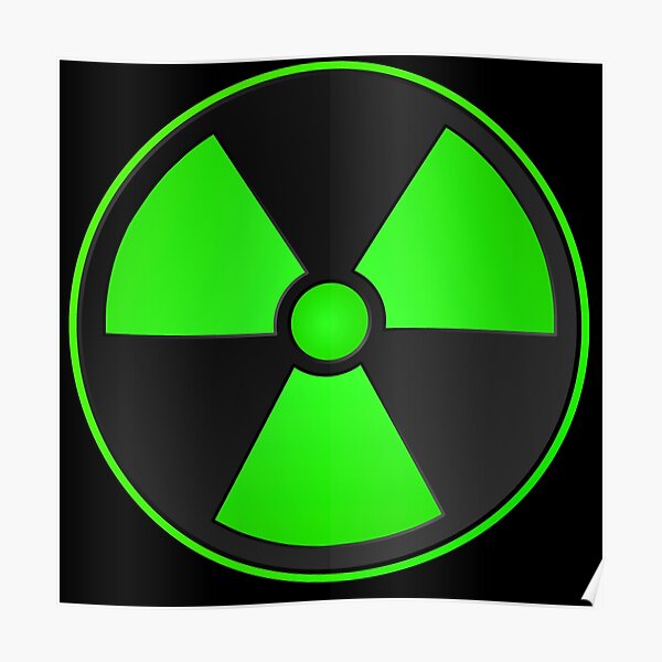 "Green Radioactive Symbol Science" Poster for Sale by AMagicalJourney ...