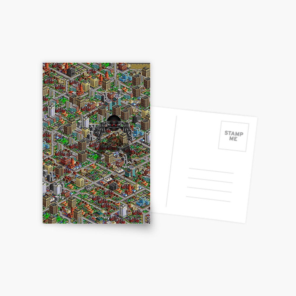 "SimCity 2000 No logo Sim City Zoom - HD (High Contrast)" Graphic T ...