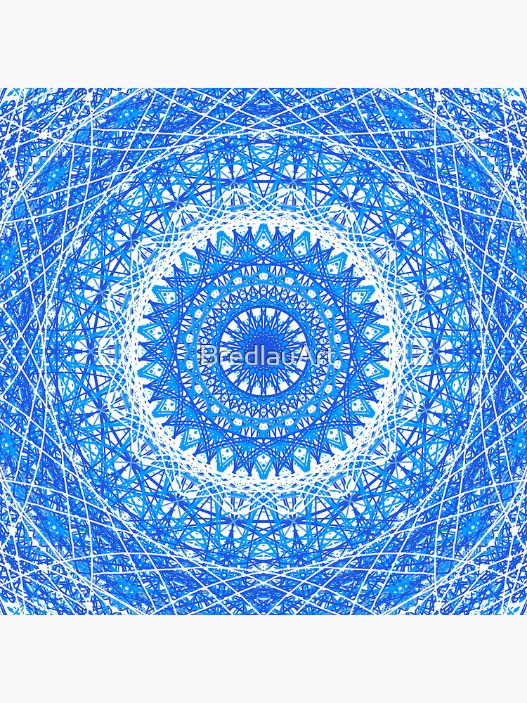 "Throat Chakra Spiral " Sticker by BredlauArt | Redbubble