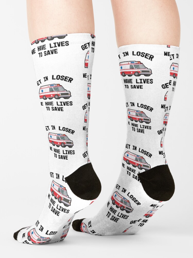 "EMS Paramedic EMT Get In Loser Ambulance Graphic Graduation Gift ...