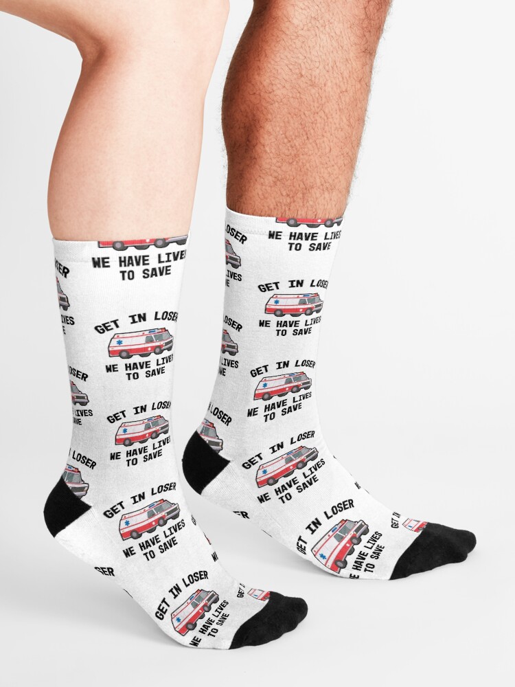 "EMS Paramedic EMT Get In Loser Ambulance Graphic Graduation Gift ...