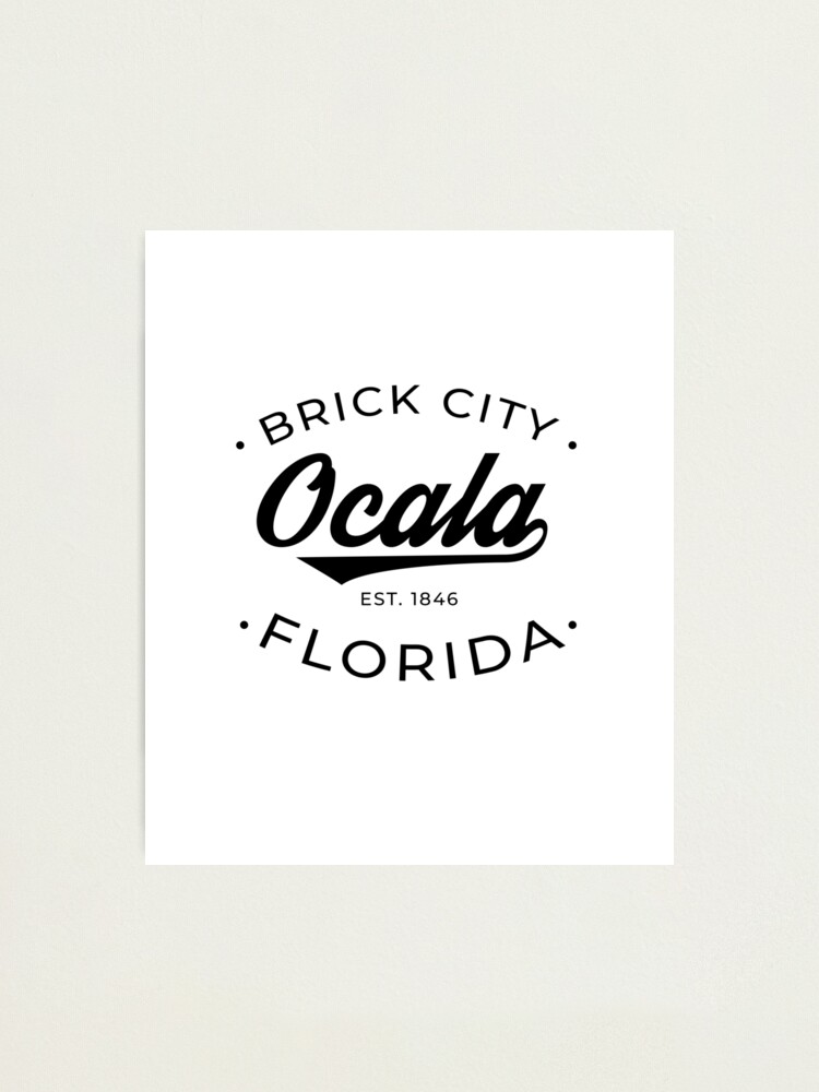"Ocala Florida Brick City - Cool City Logo" Photographic Print by ...