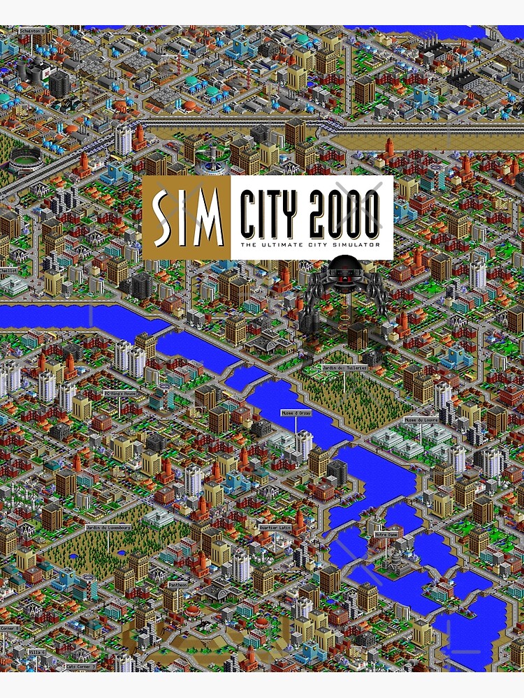 "SimCity 2000 Sim City - HD" Poster for Sale by hangman3d | Redbubble